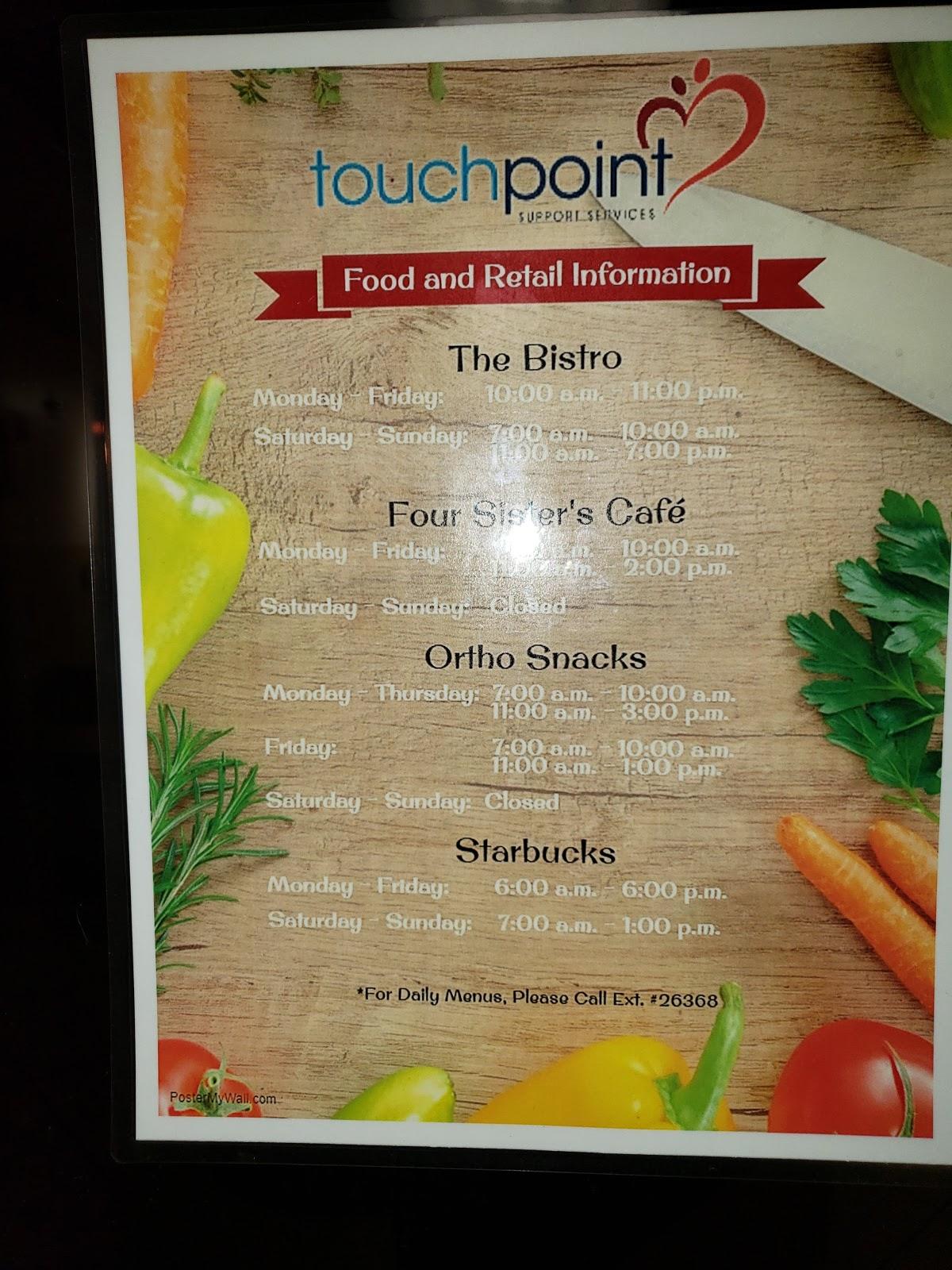Menu at Four Sisters Café cafe, Birmingham