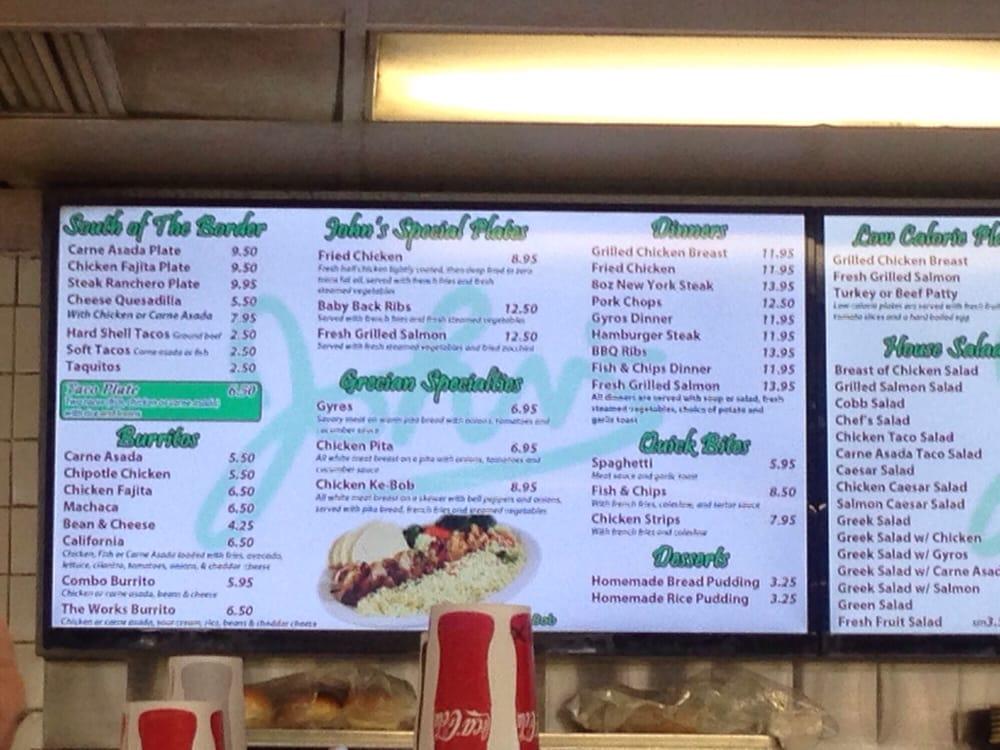 Menu at John's Restaurant, Palm Desert, CA-111