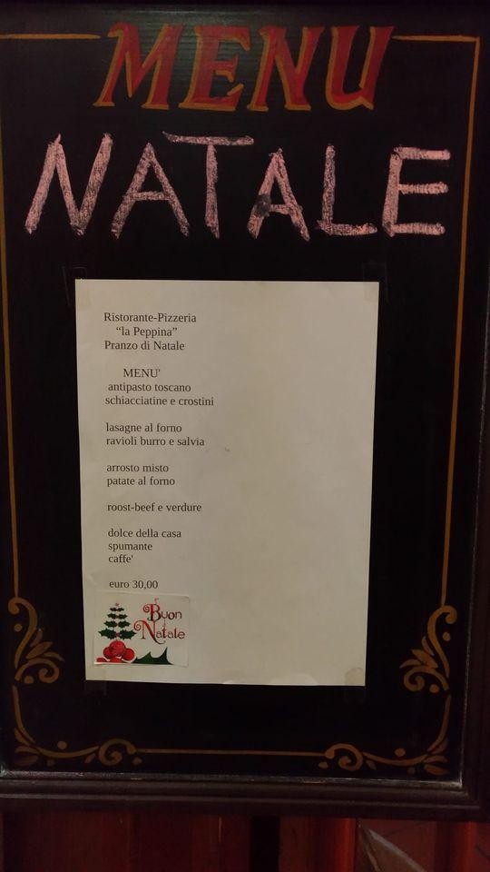 Menu da Ristorante La Peppina, Pistoia, Via di Santamoro