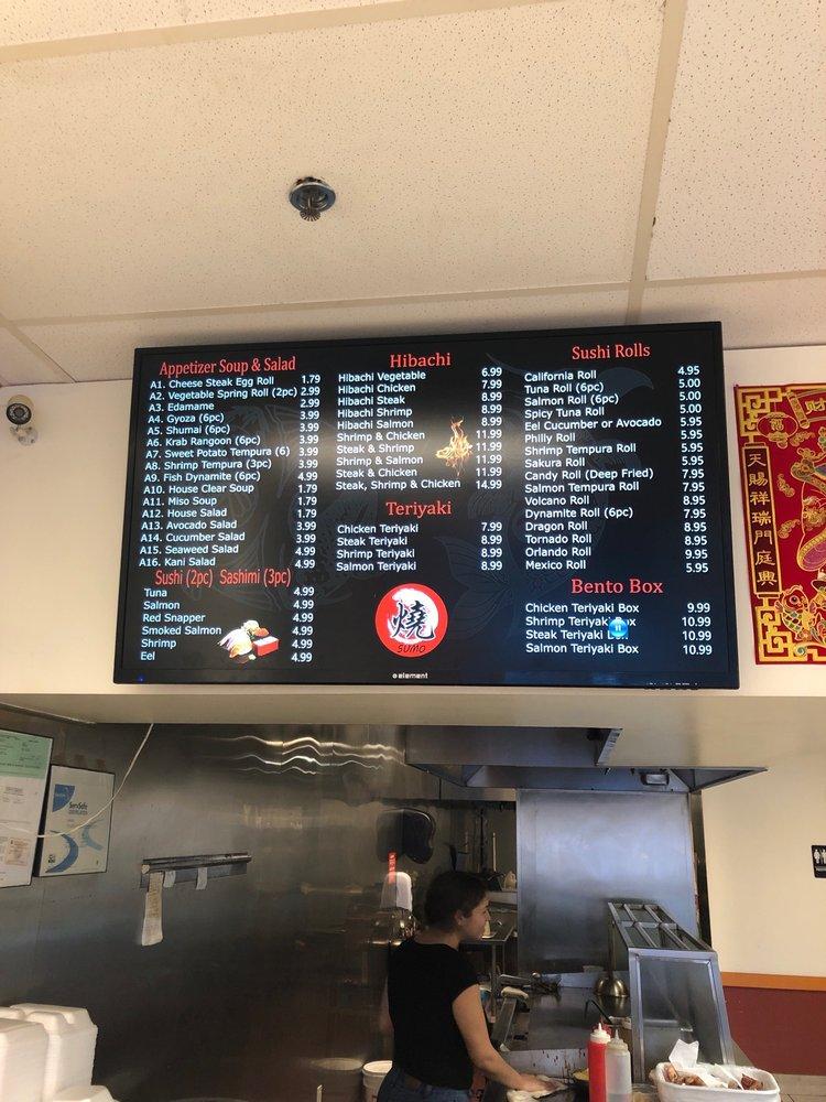 Menu at Sumo Teppanyaki Express restaurant, Haines City