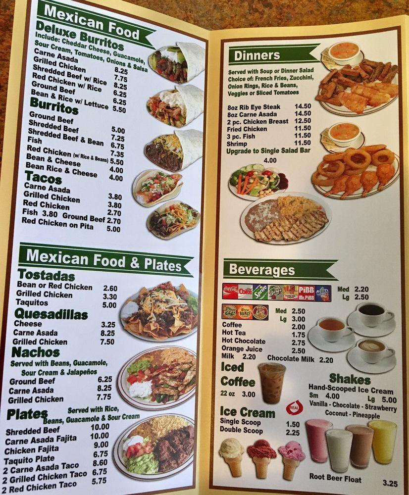 Menu at Perry's Place restaurant, Anaheim, E La Palma Ave