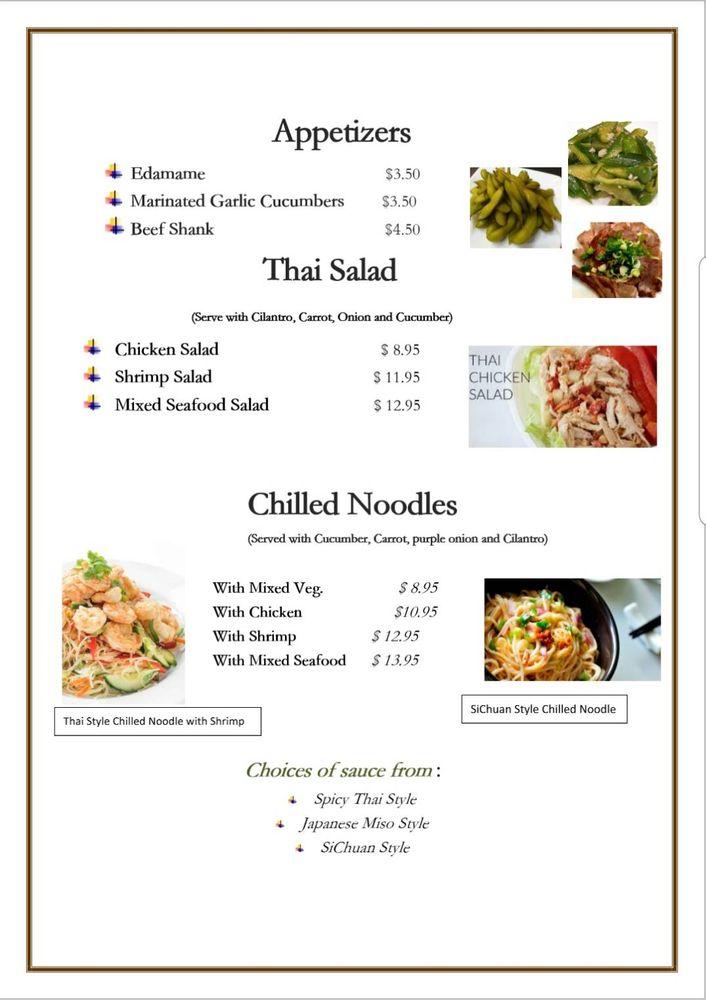 Menu at Yun Cuisine restaurant, Laredo