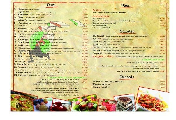 Carta de Express Pizza, Erquelinnes