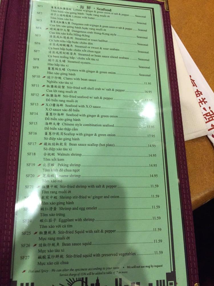 Menu at Dot Wo restaurant, Oklahoma City, S Pennsylvania Ave #17