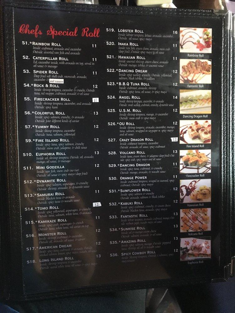 Menu at Inaka Sushi & Bar (Casady Square), Oklahoma City