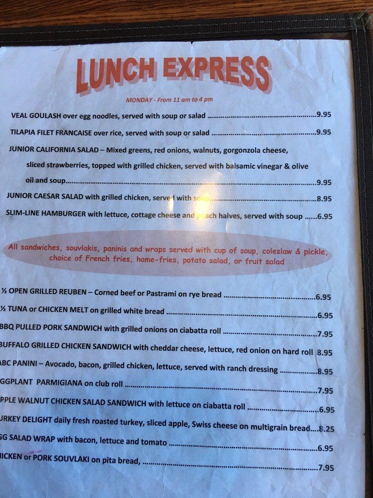 Menu at Odyssey Diner desserts, Wappingers Falls