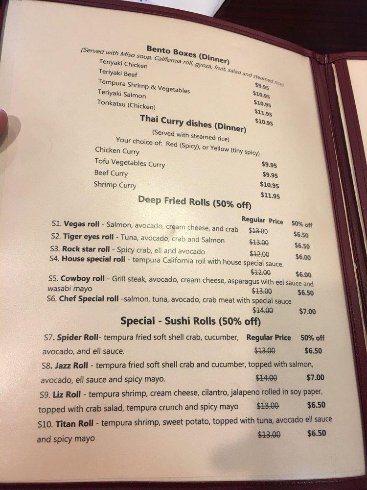 Menu at Golden Ginger restaurant, Clearfield