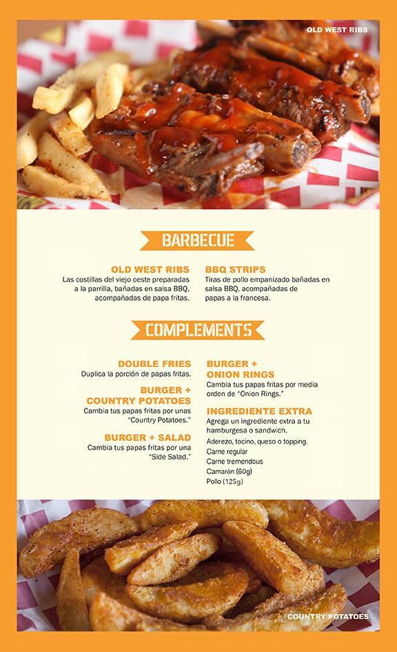 Carta de Restaurante Countrybreak Arboledas, Aguascalientes, Margil de ...