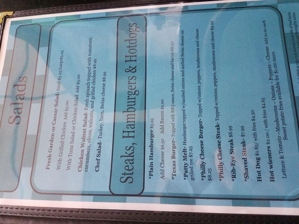 Menu at Gel's Kitchen 2 restaurant, Warwick