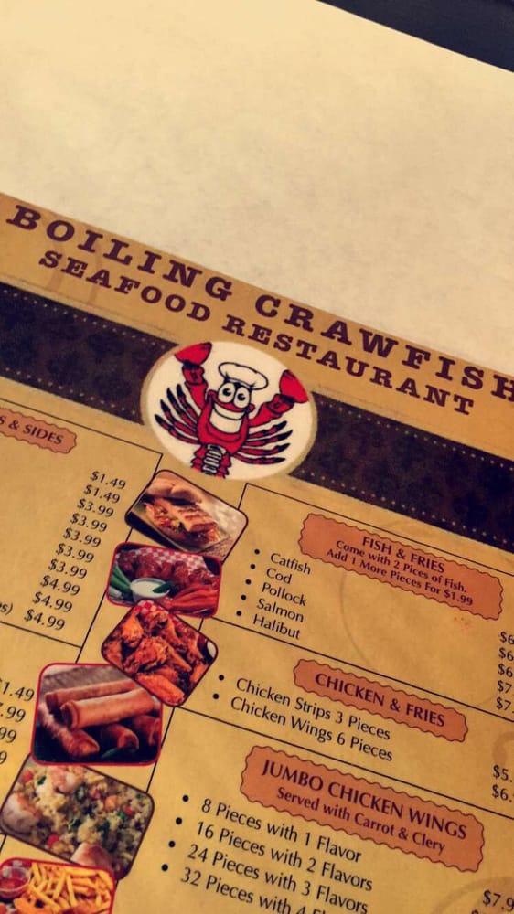 Menu at Crawfish Chef restaurant, Kent