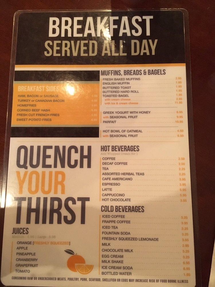 Menu at Times Square Diner & Grill restaurant, West New York