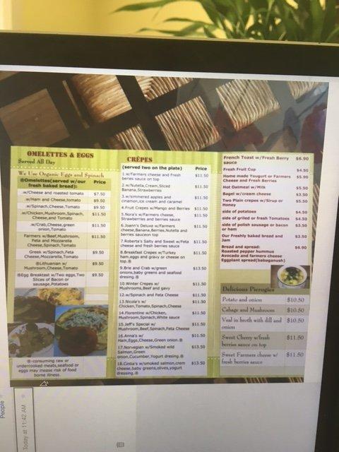 Menu at Around the World Cafe Bakery, Indialantic