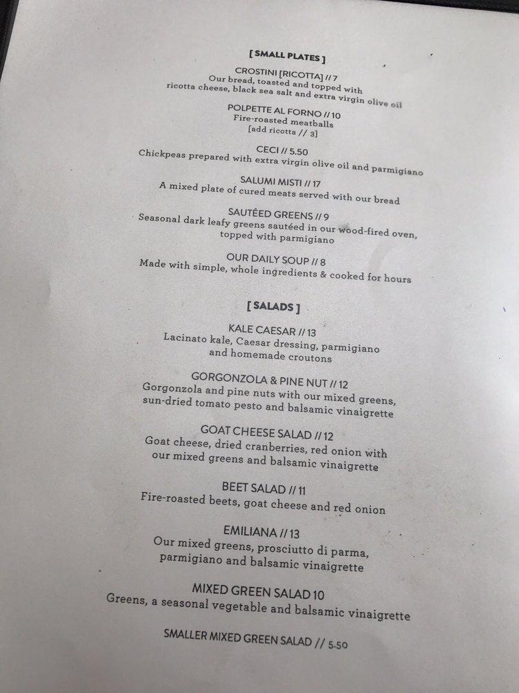 Menu at ARTIE'S pizzeria, Maplewood