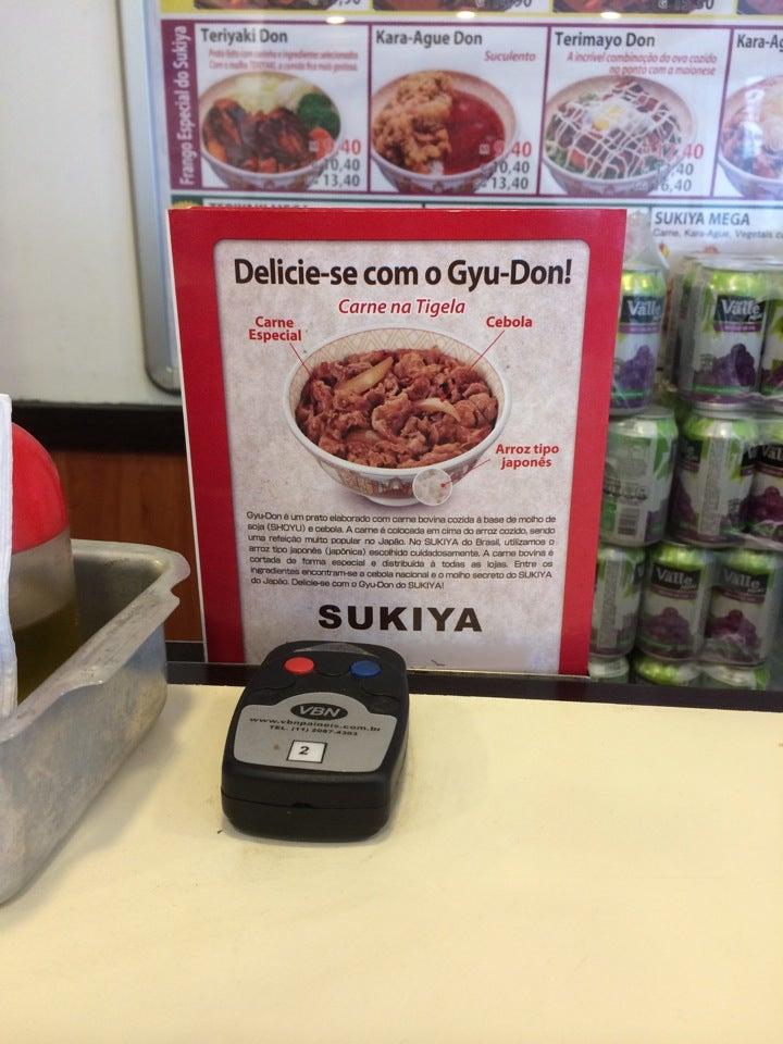 Menu em Sukiya restaurante de fast food, São Paulo, Rua Tuiuti