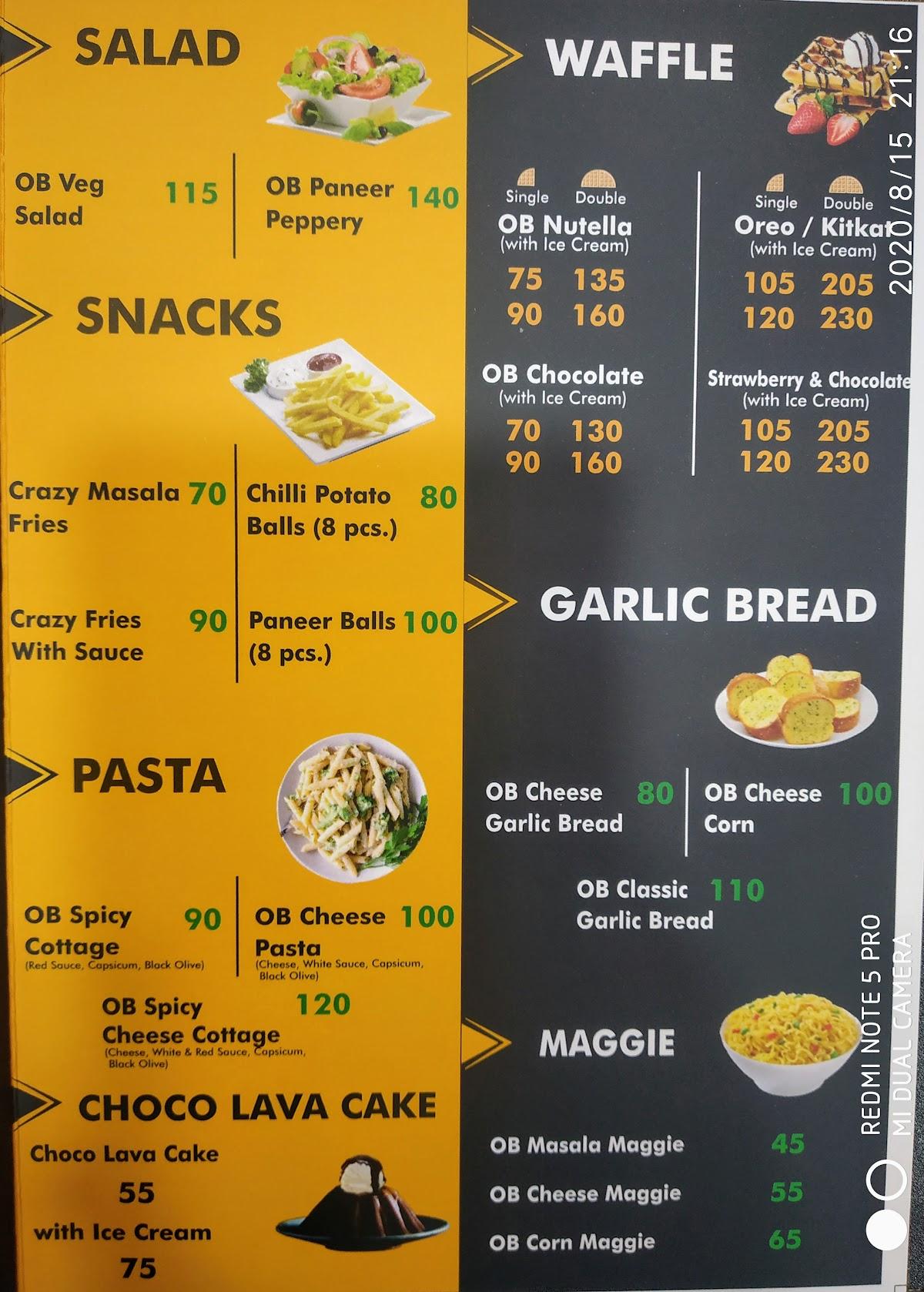 Menu at Onebite Restaurant Sumerpur - Best Family & Fast Food ...