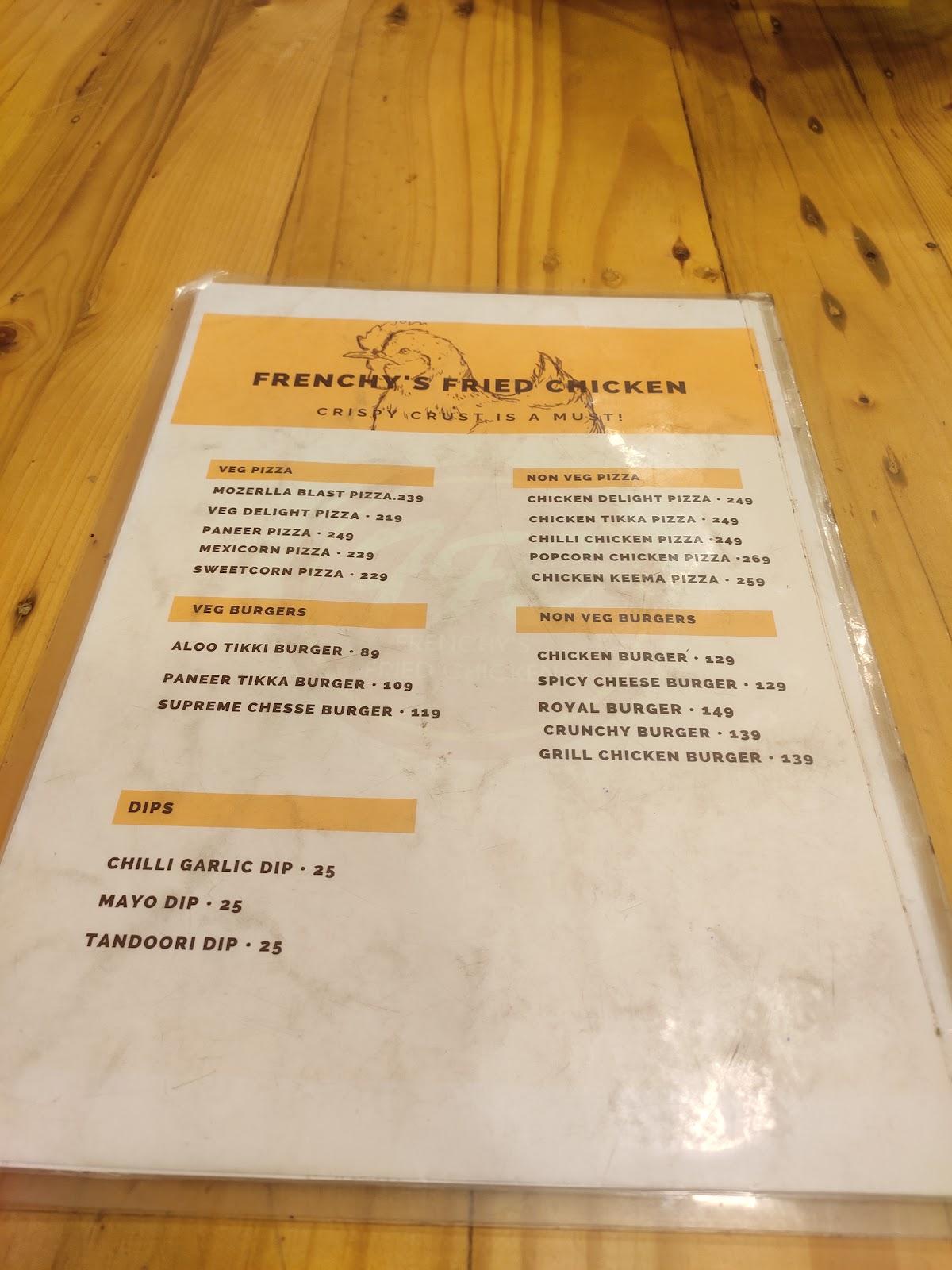 Menu at Frenchy's Fried Chicken, Visakhapatnam