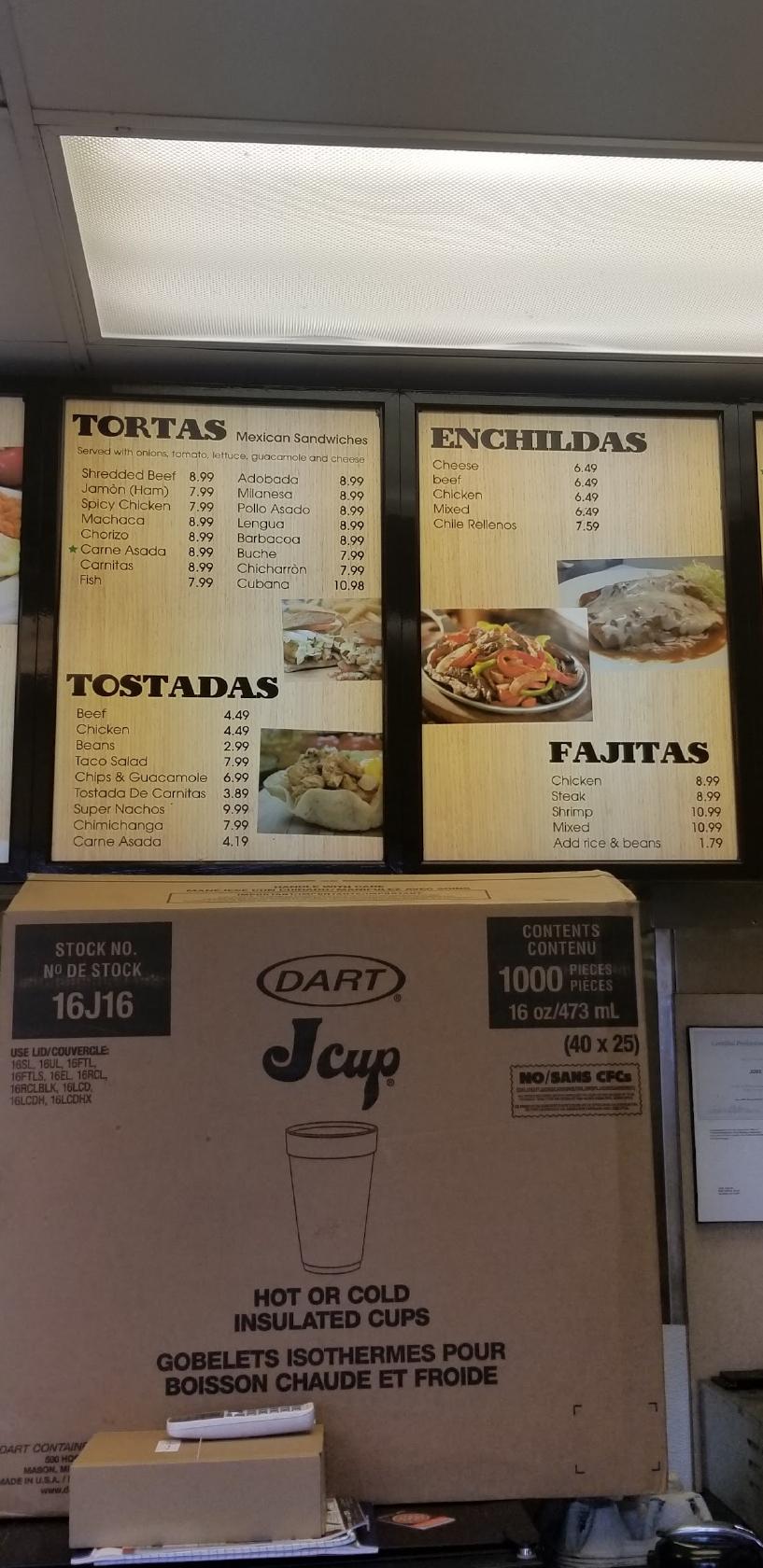 Menu at Los Cuates So-Cal Food - Drive-Thru restaurant, Raleigh ...