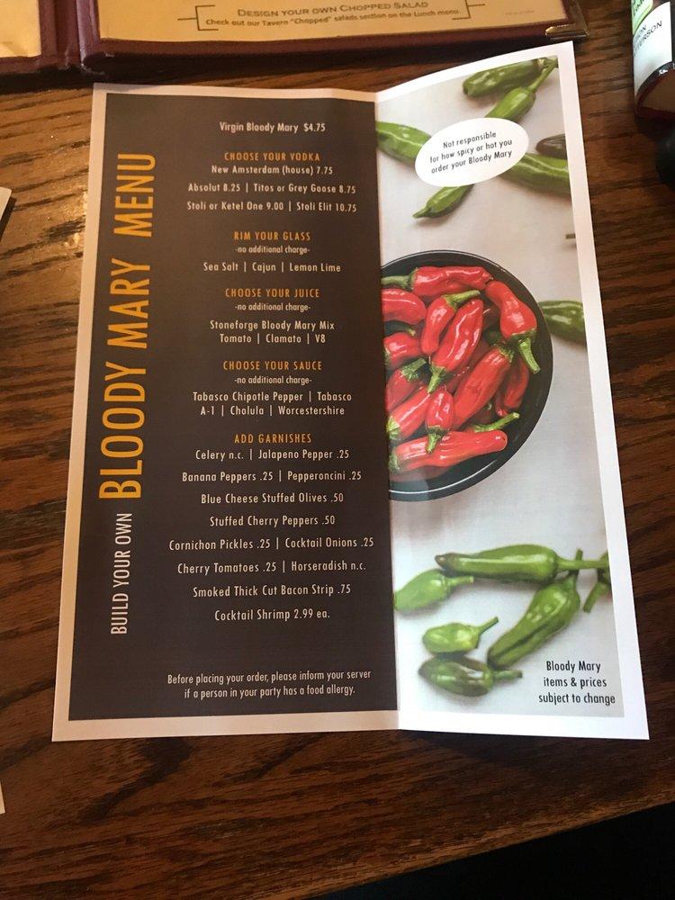 Menu at Stoneforge Tavern & Publick House, Raynham
