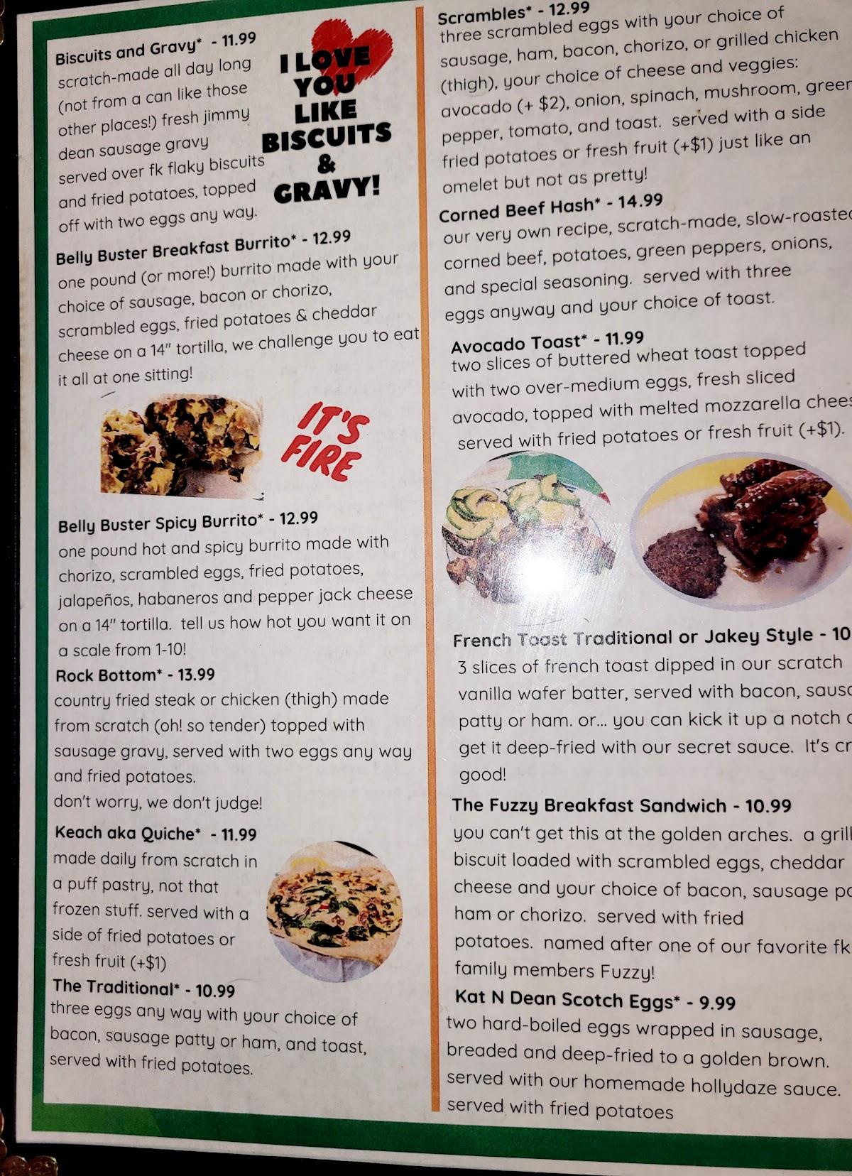 Menu at FK Your Diet Fort Myers restaurant, Estero