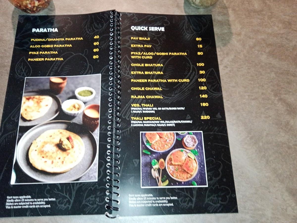 Menu at The Kook Restaurant, Sikar