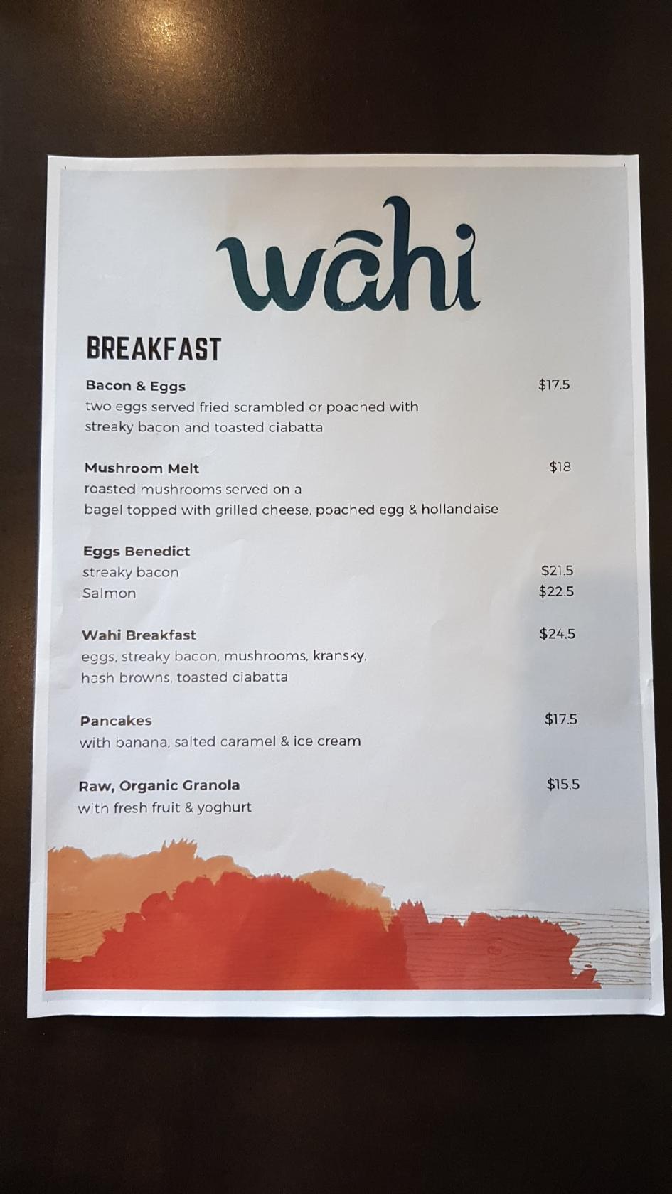 Menu at Mara Restaurant Tutukaka, Tutukaka
