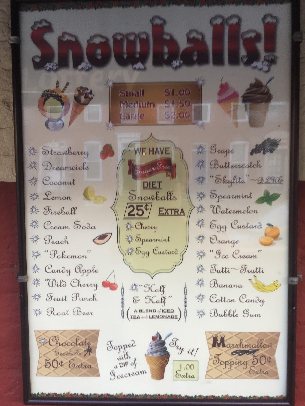 Carta del restaurante Machados Mini Mart, Baltimore