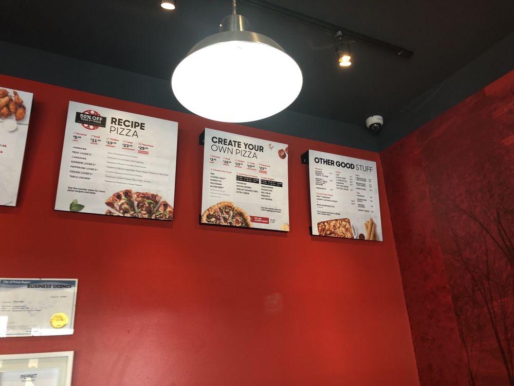 Carta de pizzería Pizza Hut, Prince Rupert, 616 3 Ave W