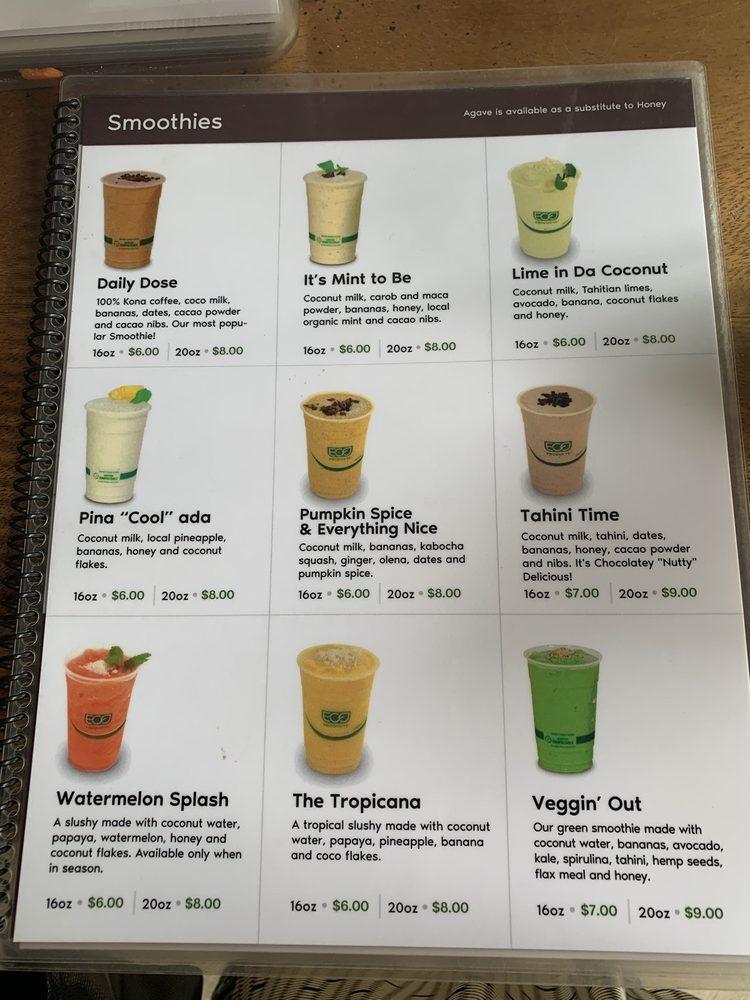 Menu at 'Ai Love Nalo cafe, Waimanalo, 41-1025 Kalanianaʻole Hwy