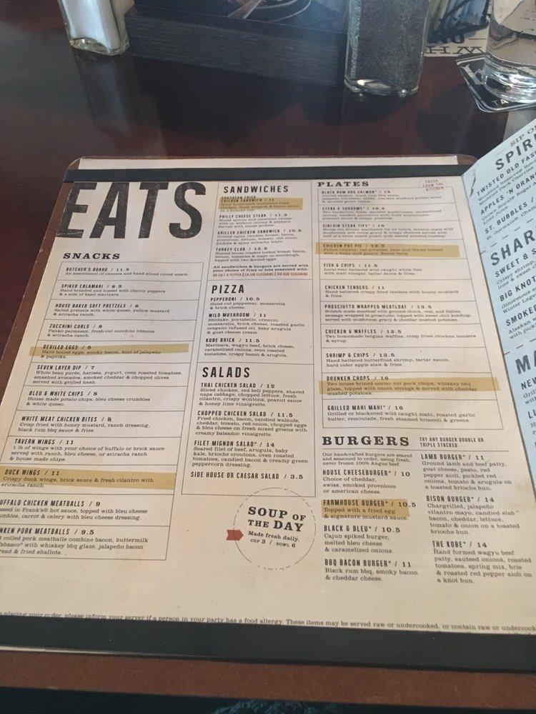 Menu at Brick House Tavern + Tap pub & bar, Cuyahoga Falls