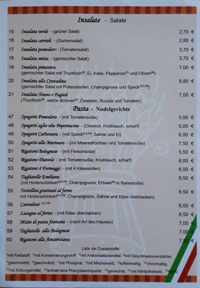 Menu at Da Roberto restaurant, Emmering