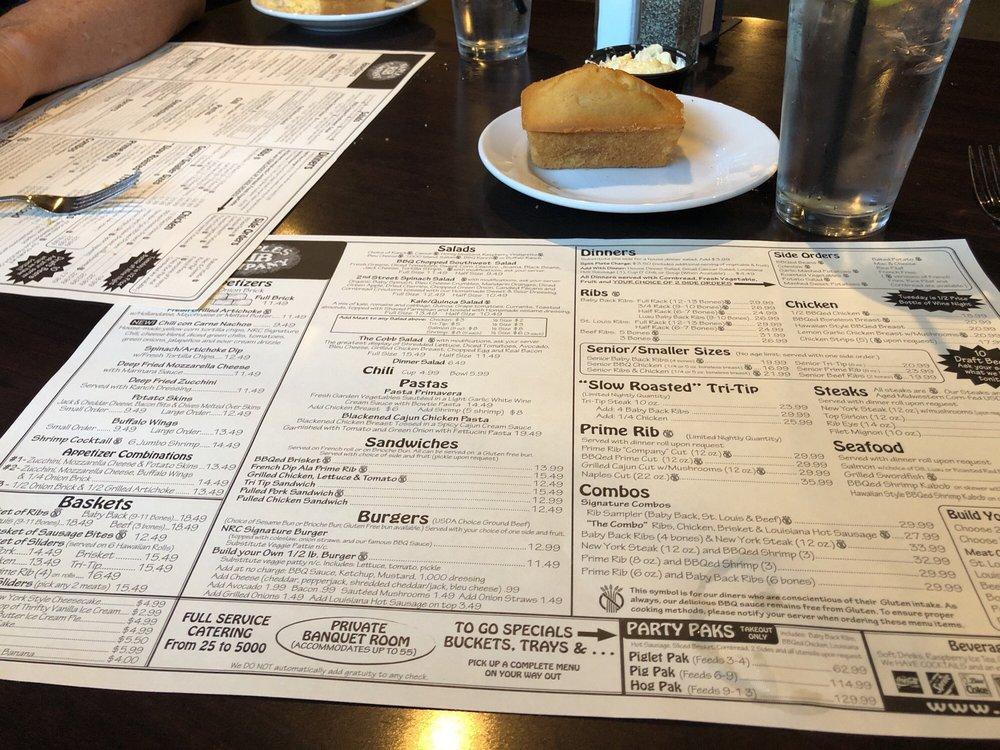 Menu at Naples Rib Company pub & bar, Long Beach