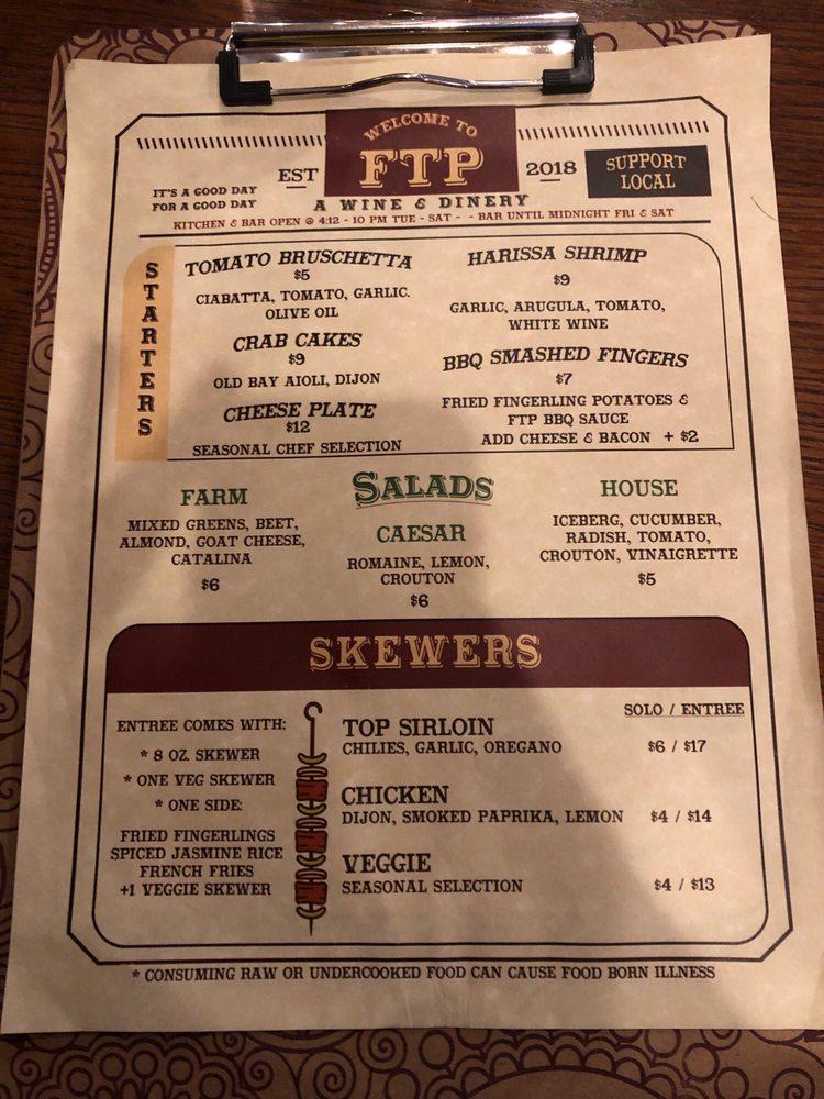 Menu at Four Twelve Project restaurant, Moon
