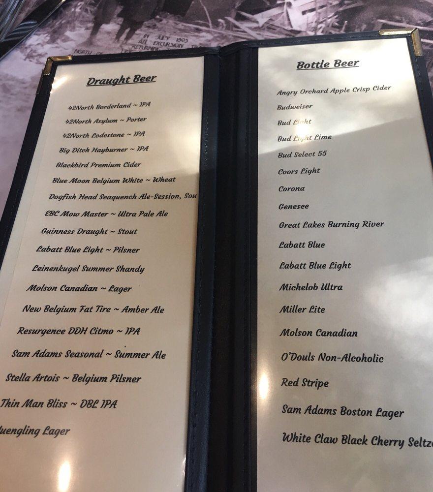 Menu at Riley Street Station pub & bar, East Aurora