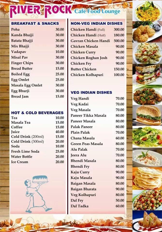 Menu at River Rock Cafe Food Lounge, Junnar, Manikdoh