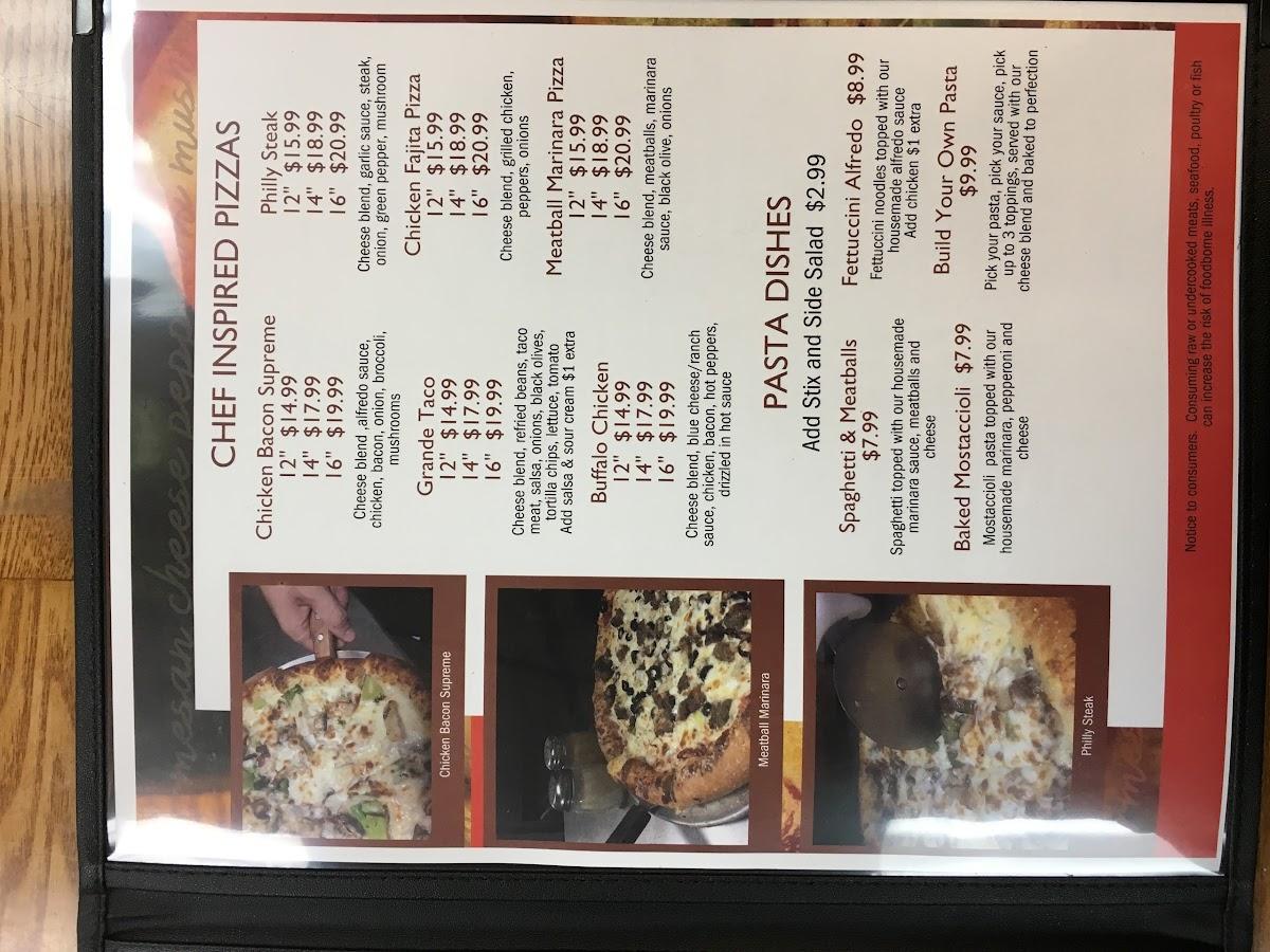 Menu at Mill Street Pizza & Diner pizzeria, Vanderbilt