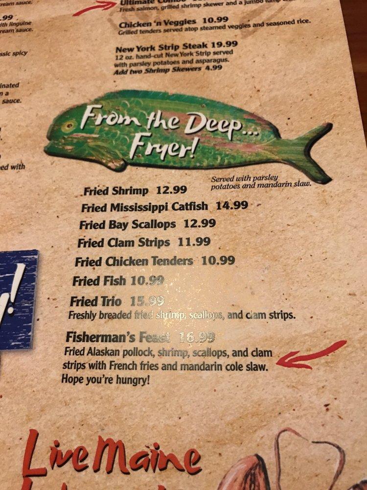 Menu at Shells Seafood restaurant, Tampa, 202 S Dale Mabry Hwy