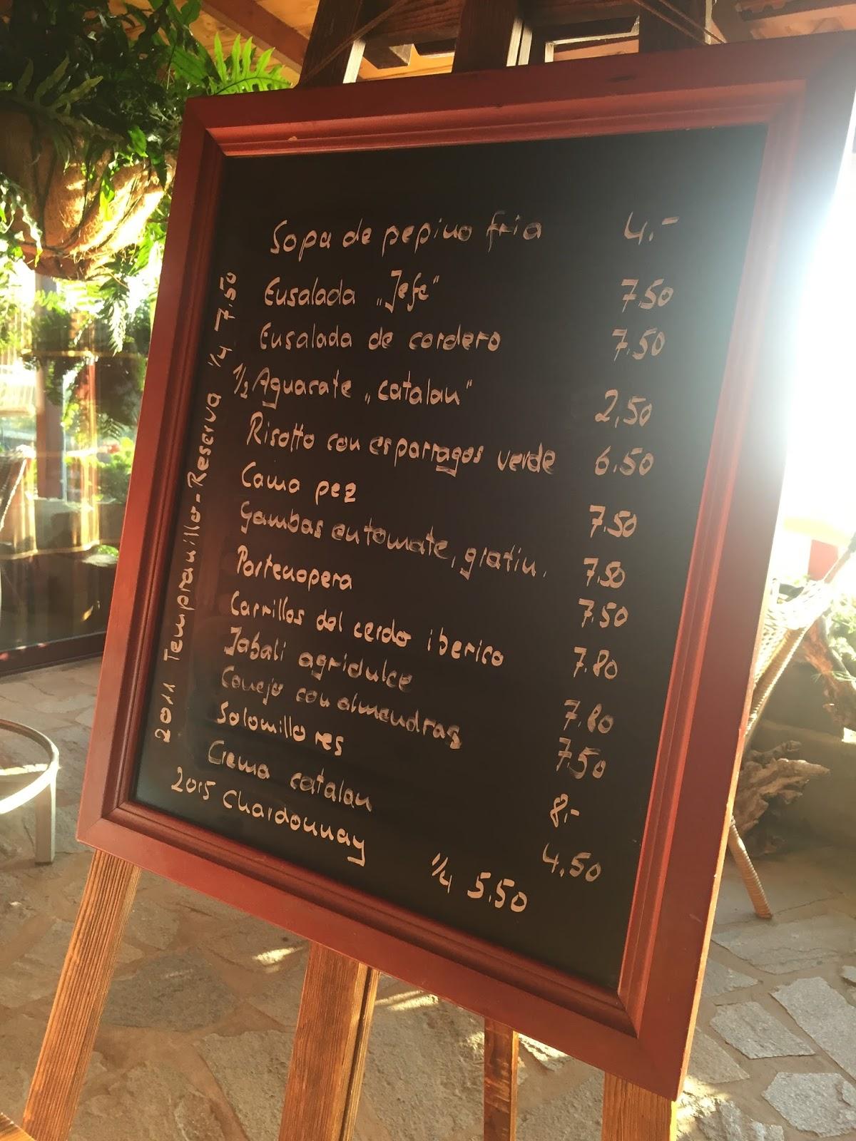 Menu at Tasca Catalina El Paso restaurant, El Paso