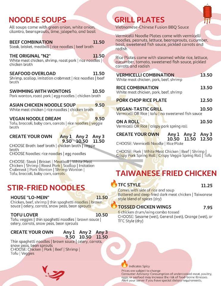 Menu at New Golden Dragon Asian and Hispanic Fusion restaurant, Burlington