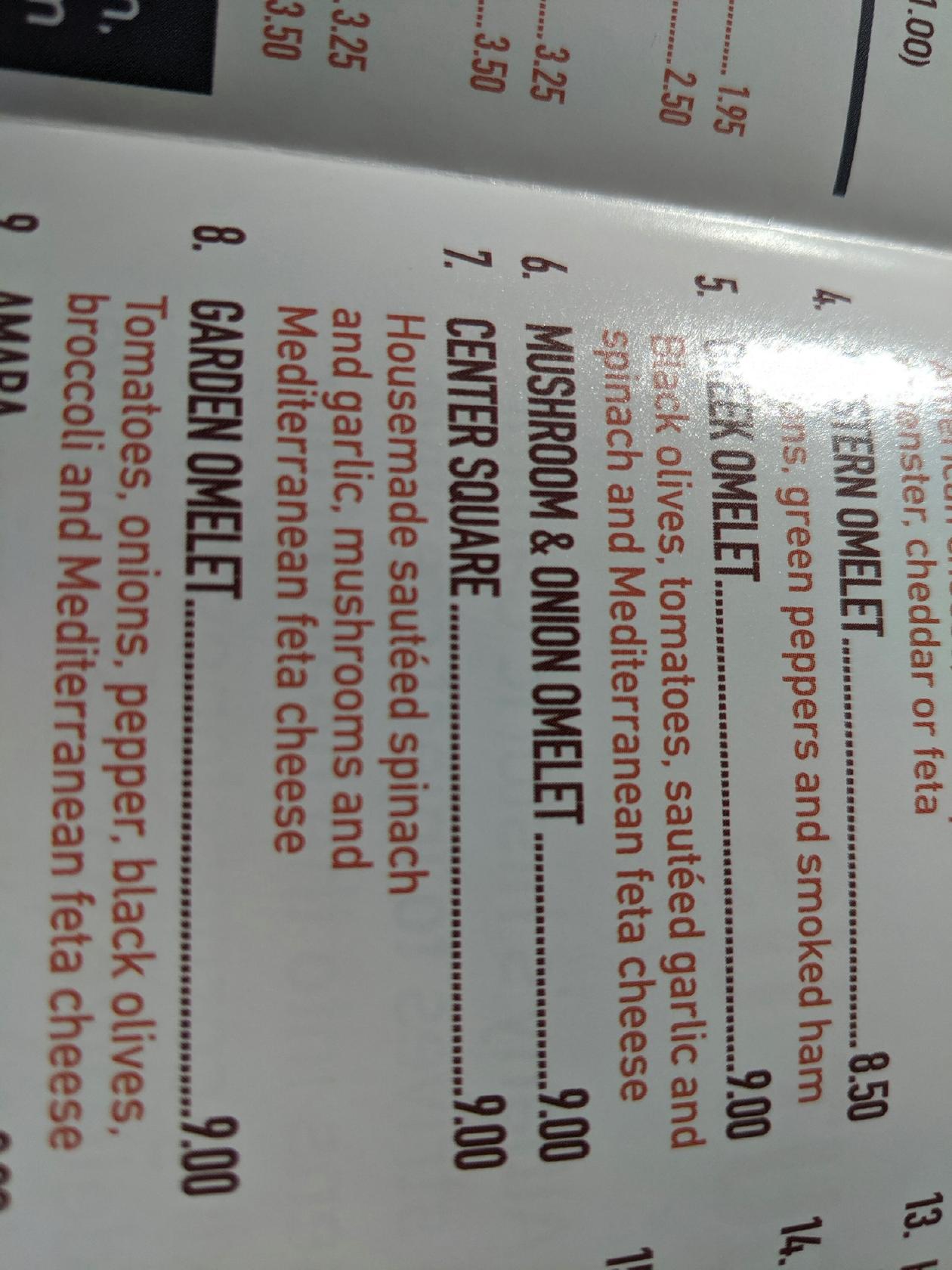 Menu at Better Bite steakhouse, Albany