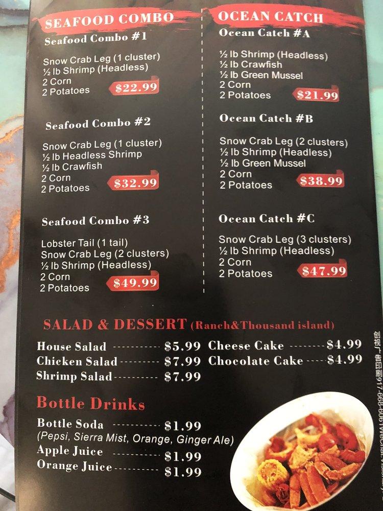 Menu at Cajun Seafood Boil restaurant, Laurel