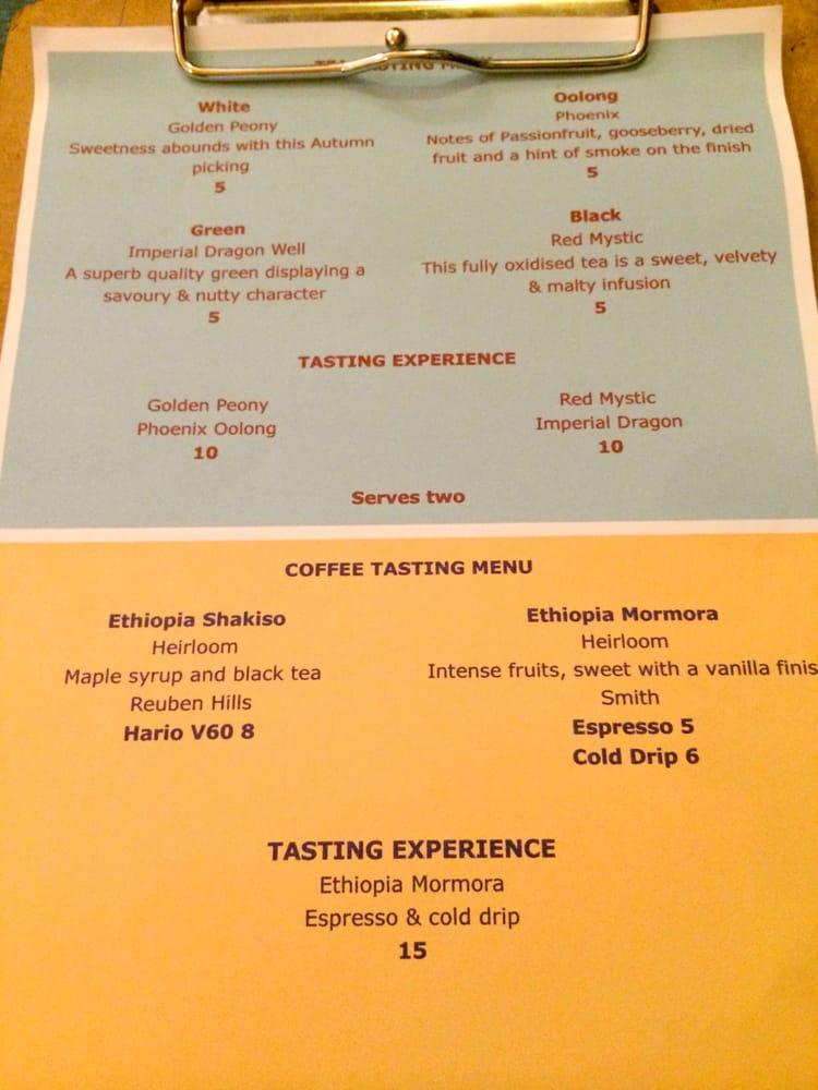 Menu at Circa Espresso restaurant, Parramatta
