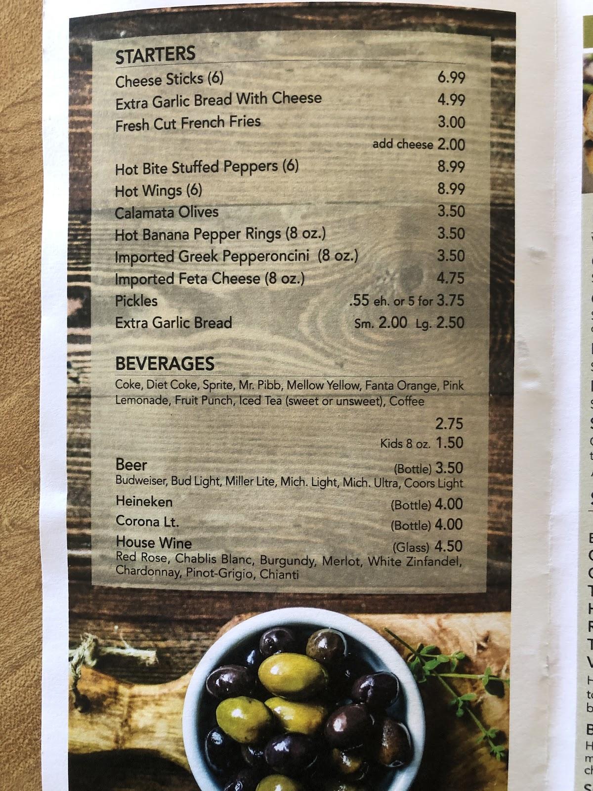 Menu at Georgio's II Famous Pizza pizzeria, Sumter, 344 Pinewood Rd