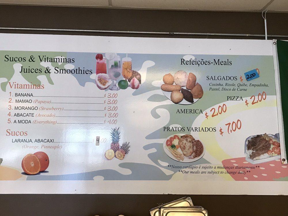 Menu at Brazilian Bakery Buffet, Goose Creek