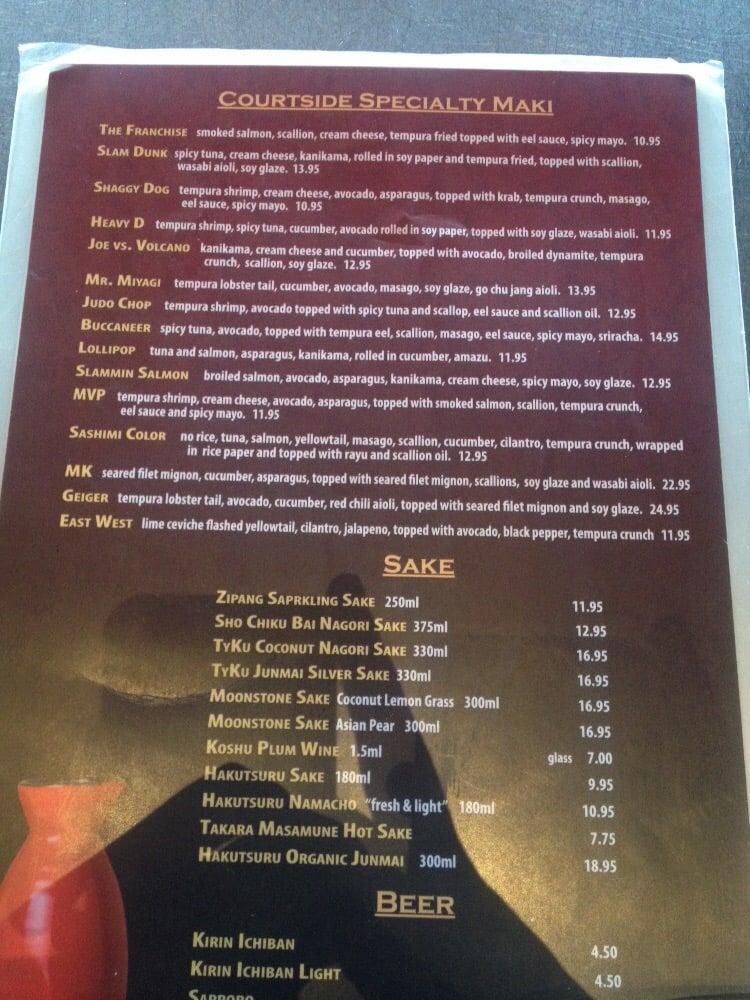 Menu at Courtside Grille pub & bar, Saint Petersburg, 110 Fountain Pkwy N