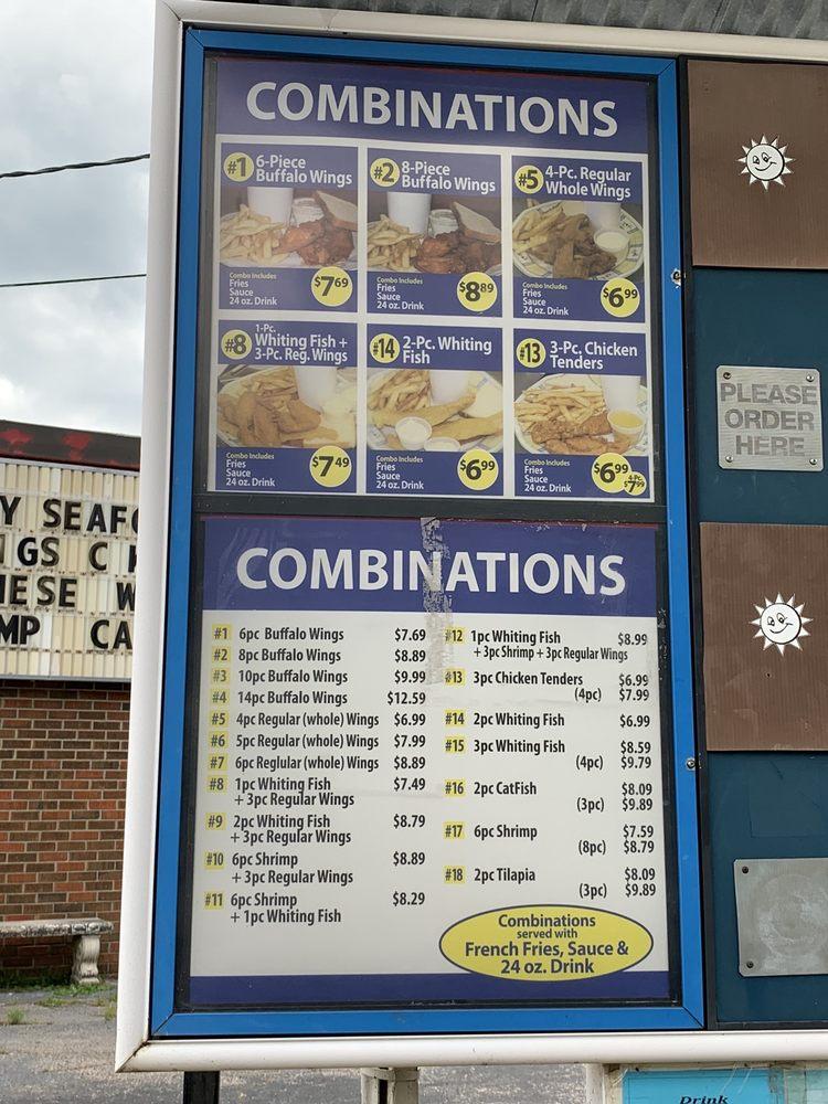 Menu at ENSLEY'S SEAFOOD EXPRESS III restaurant, Birmingham