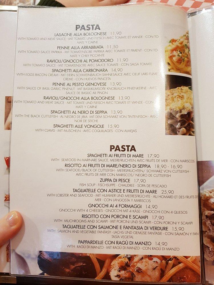 Menu at Osteria N. 1 pizzeria, Venice