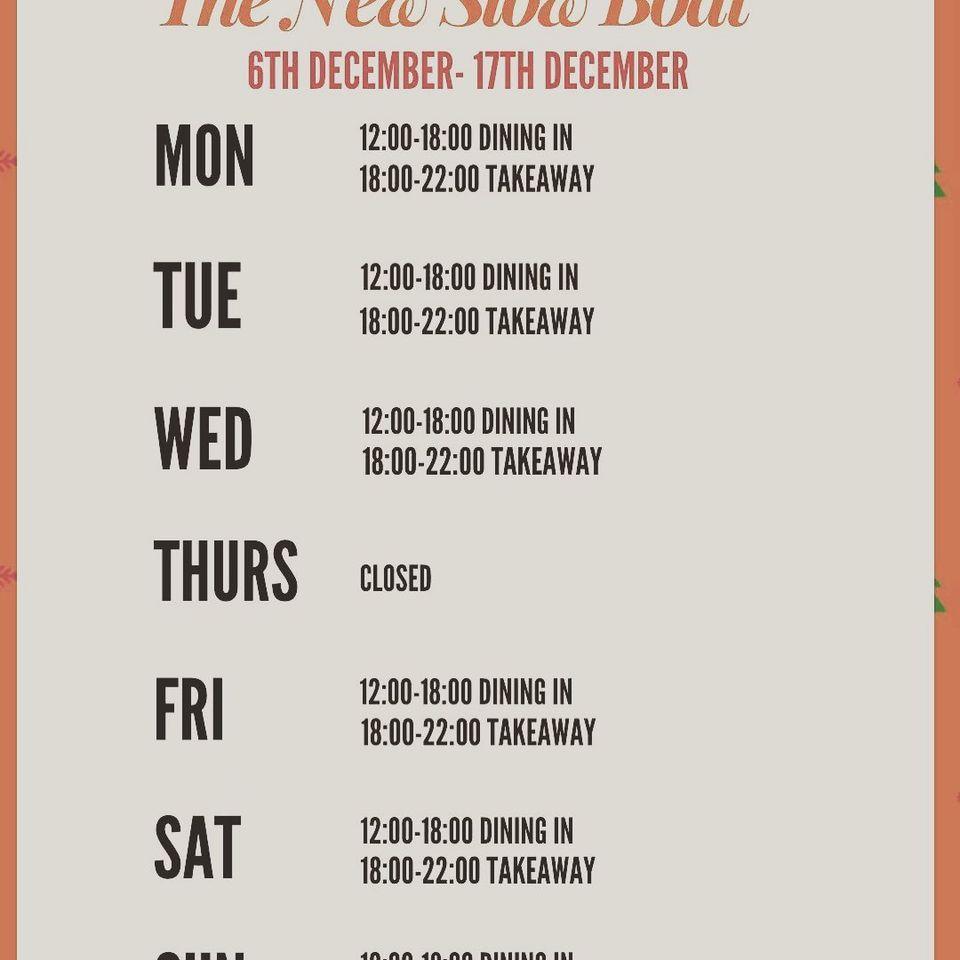 Menu at The New Slow Boat Cantonese Restaurant, Swansea