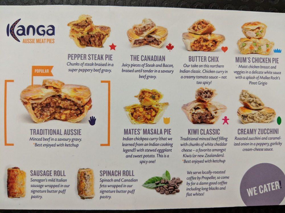 Menu at Kanga restaurant, Toronto, 150 King St W. (Unit C-114