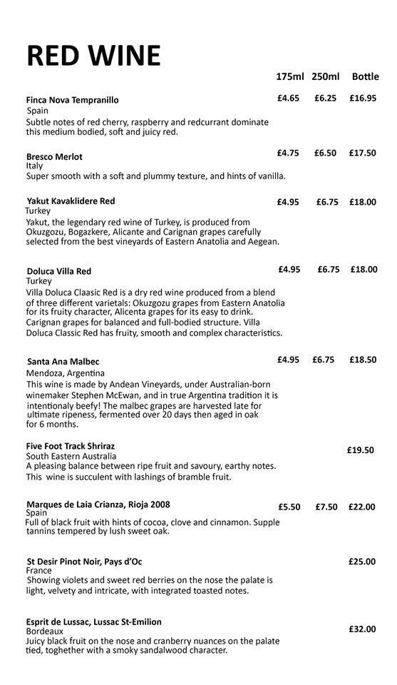 Menu at Il Mulino pizzeria, Surbiton