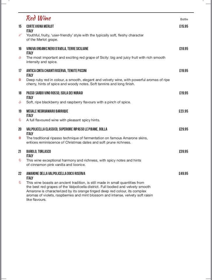 Menu at Amici (Strathaven) restaurant, Strathaven